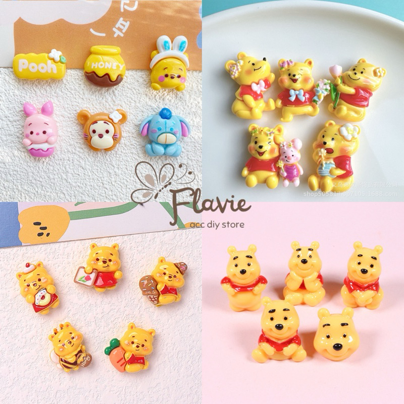 Jual (1set) Winnie The Pooh Series • Resin Clay Premium Glossy Winnie ...