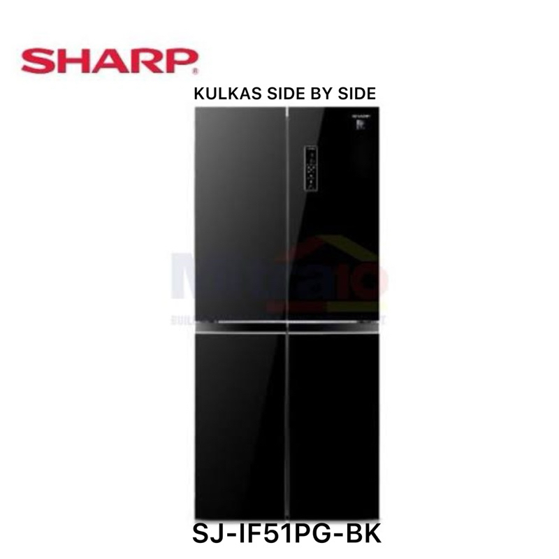 Jual KULKAS SHARP SJ IF51PG BK SIDE BY SIDE INVERTER 2 Pintu 472 Liter ...