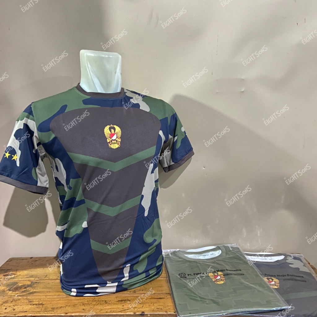 Jual Original Kaos KASAD TNI Kaos Olahraga Army Doreng Loreng TNI Kaos Jersey TNI Fullprint ...