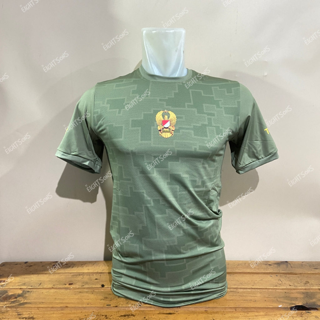 Jual Kaos Jersey KASAD TNI Kaos Olahraga Army Doreng Loreng TNI Kaos Futsal Runing Sepakbola ...