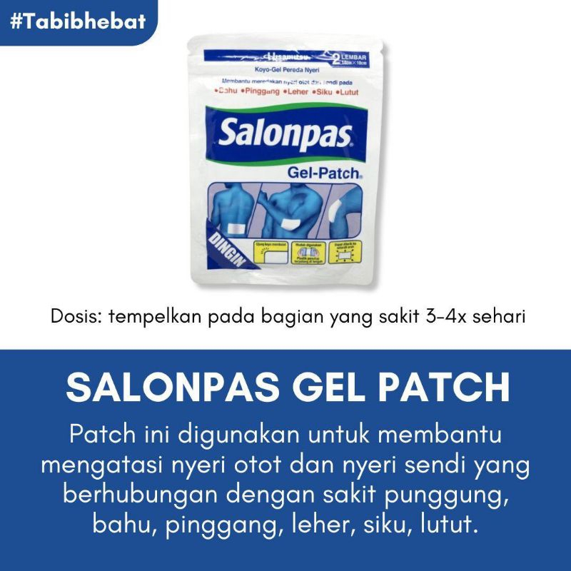 Jual Salonpas GEL PATCH 1 SACHET 2 LEMBAR | Shopee Indonesia