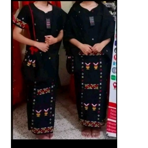 Jual SETELAN ADAT TORAJA HITAM NEW (FREE SLENDANG) | Shopee Indonesia