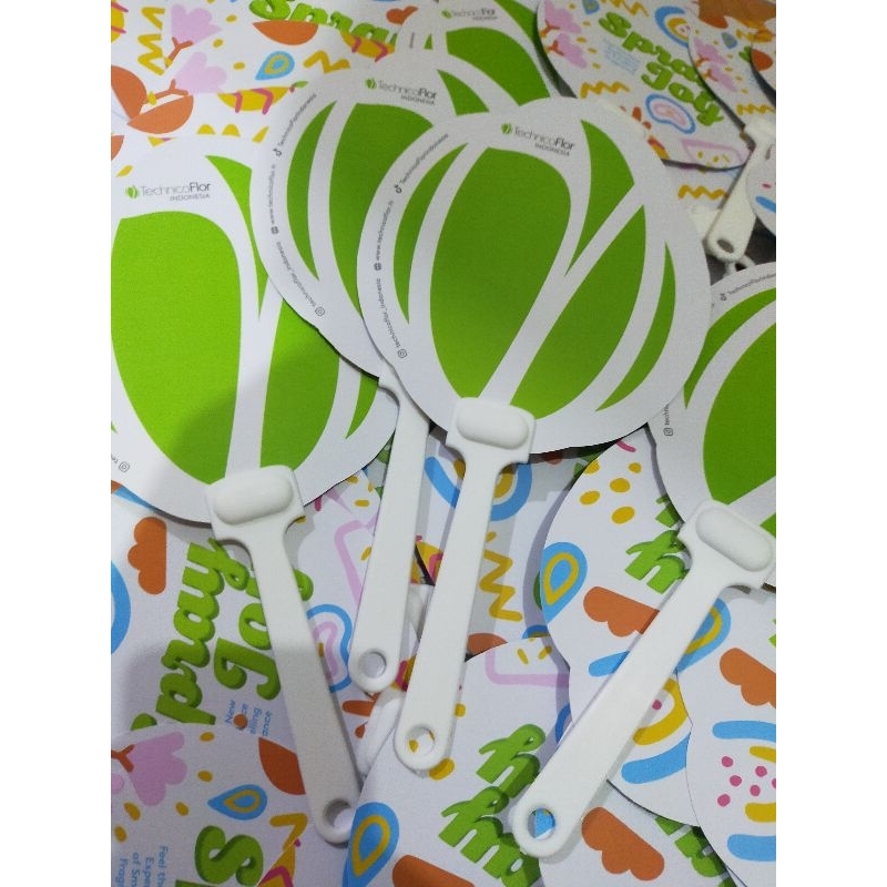 Jual Kipas Promosi Produk / Kipas Event Bahan AC310gsm 2 Sisi+Laminasi ...