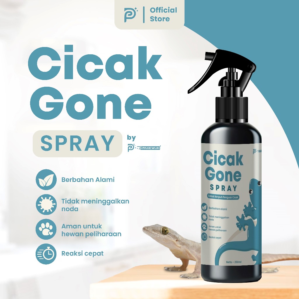 Jual PAKEWUH - CicakGone Spray Pengusir Cicak Kadal Tokek Repellent ...