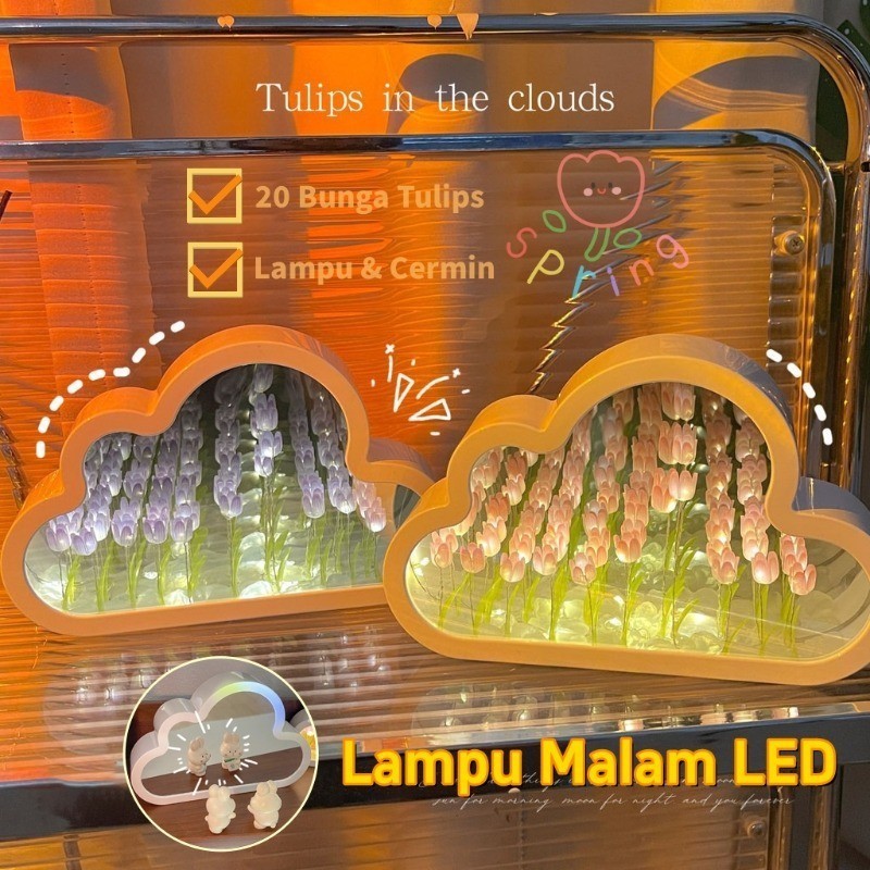 Jual ⭐CATKing⭐ Tulip Malam Lampu Led Kamar Tidur Ins DIY Untuk Dekorasi ...