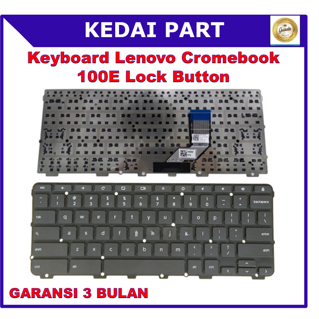 Jual Keyboard Lenovo Chromebook 11 100e YOGA N24 500e N3350 Lock Button ...