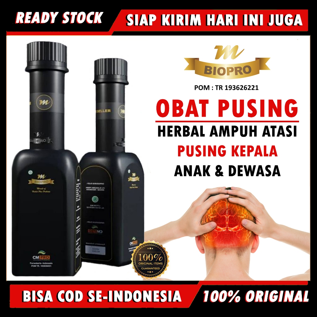 Jual Obat Pusing Kepala Menahun Anak & Dewasa, Vertigo, Sakit Kepala ...