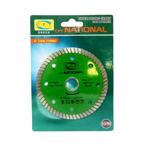 Jual Diamond Wheel DW Superthin Turbo Green 4 Inch CPT National/ Pisau ...