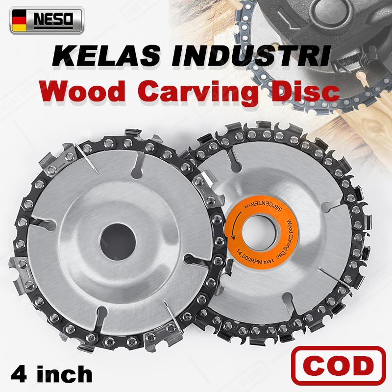 Jual NESO Wood Carving Disc 4" (COD) / Disc Chain Saw Angle Grinder ...