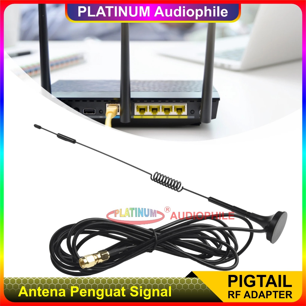 Jual Antena Pigtail SMA MALE Modem Router Wifi Penguat Signal MiFi RF Adapter Coaxial EX-A1 A3 ...