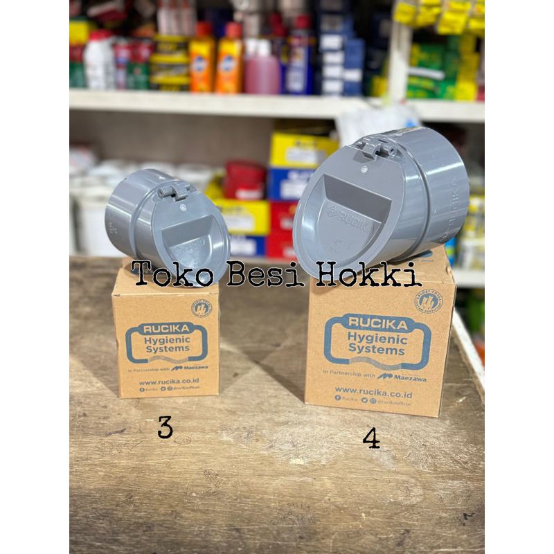 Jual Back Flow Valve Rucika / Penutup Pipa Anti Tikus / Tutup Pipa Anti ...