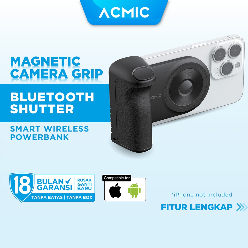 Jual ACMIC SNAPCAM SC5 Magnetic Camera Grip + Powerbank Wireless with ...