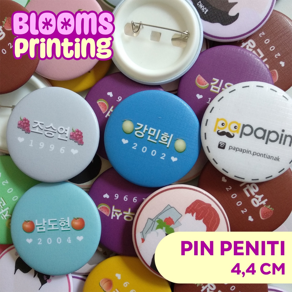 Jual Pin Peniti 4,4cm Custom Gambar Bebas | Shopee Indonesia