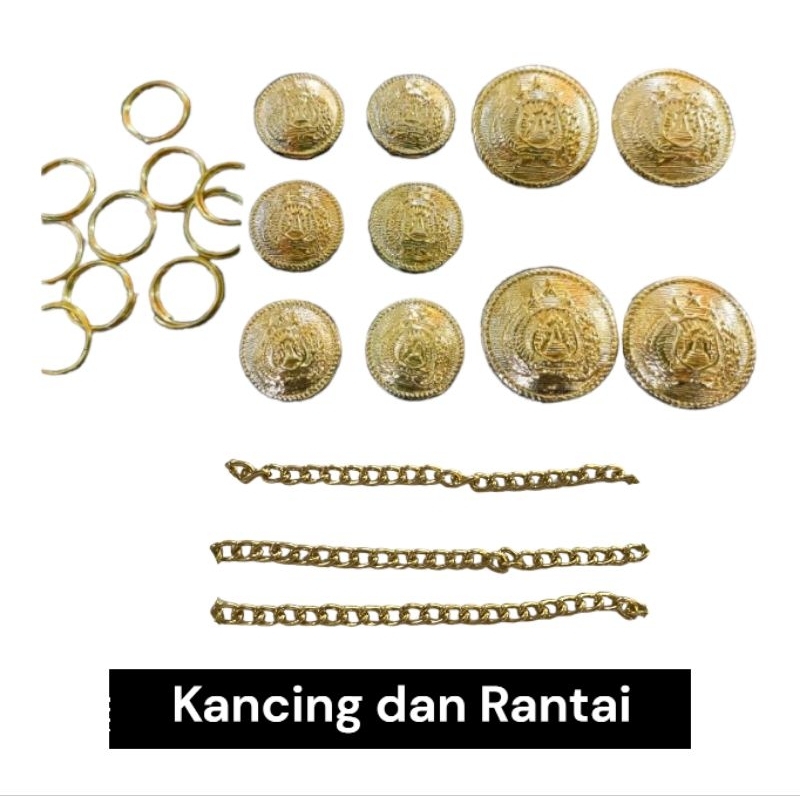Jual Rantai PDU 2 POLRI / TNI dan kancing | Shopee Indonesia