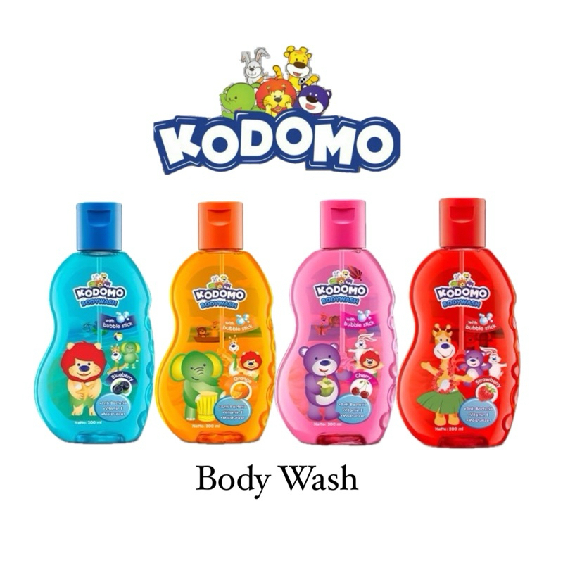 Jual Kodomo Body Wash Sabun Mandi Shower Gel Strawberry | Orange | Cherry | Blueberry 200ml ...
