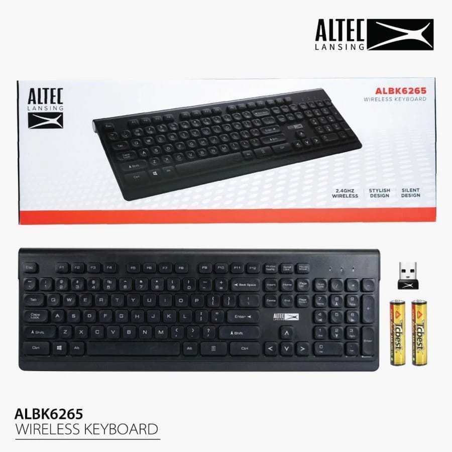 Jual Keyboard Wireless Altec Lansing ALBK6265 Garansi 1 Tahun | Shopee ...
