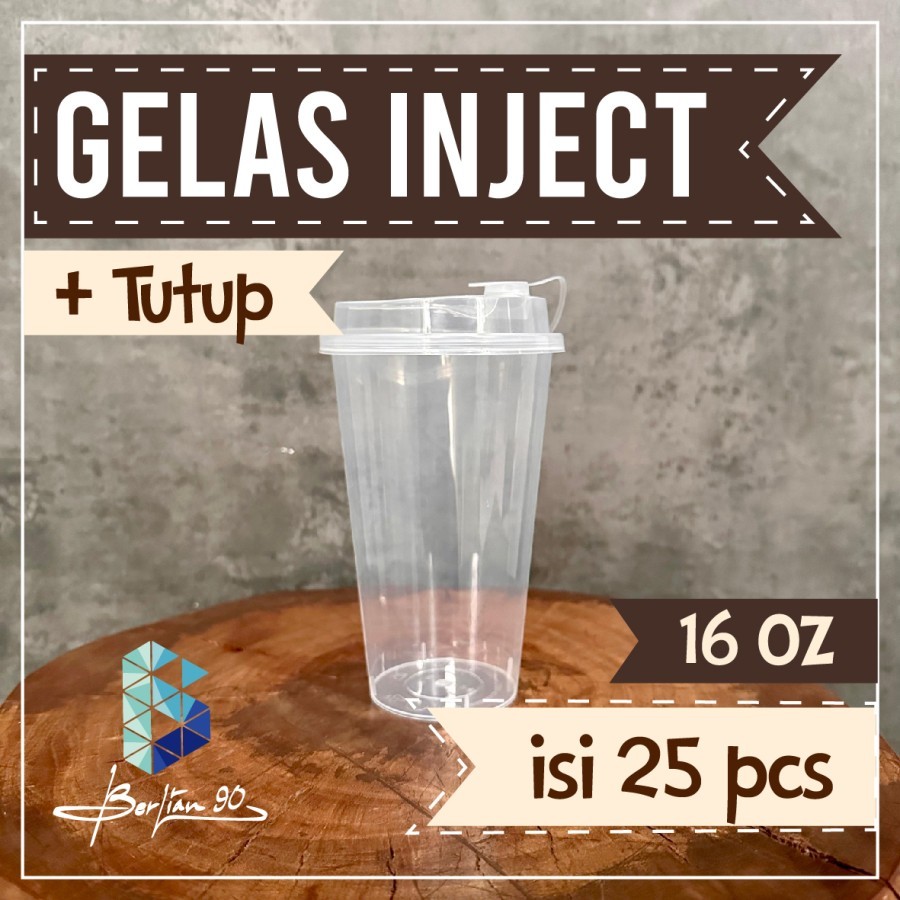 Jual Cup Injection 16oz / Gelas Plastik Tebal | Shopee Indonesia