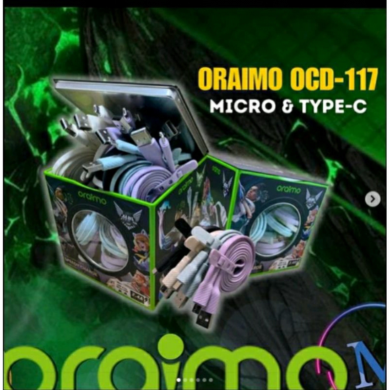 Jual OCD-117 Kabel Data Oraimo 1 Box Kaleng isi 20pcs Candy Mpl For ...