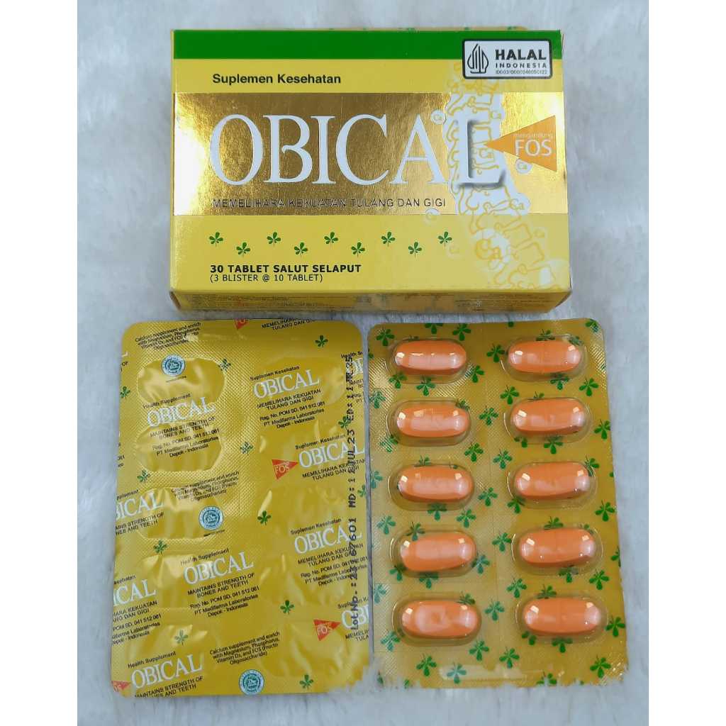 Jual Obical Strip 10 Tablet / Tablet Kalsium Ibu Hamil dan Menyusui ...