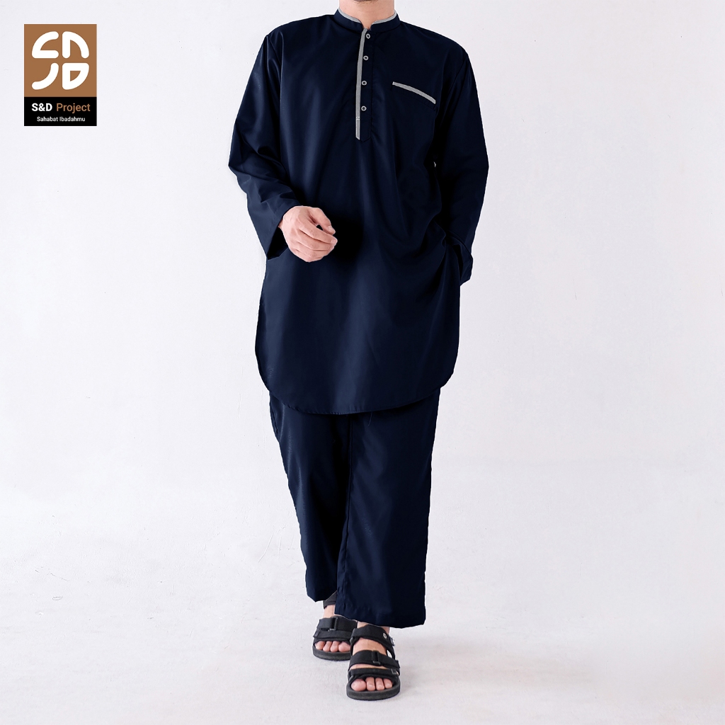 Jual S&D PROJECT Setelan Muslim Toyobo Navy Jumbo S-4XL Pria Dewasa ...