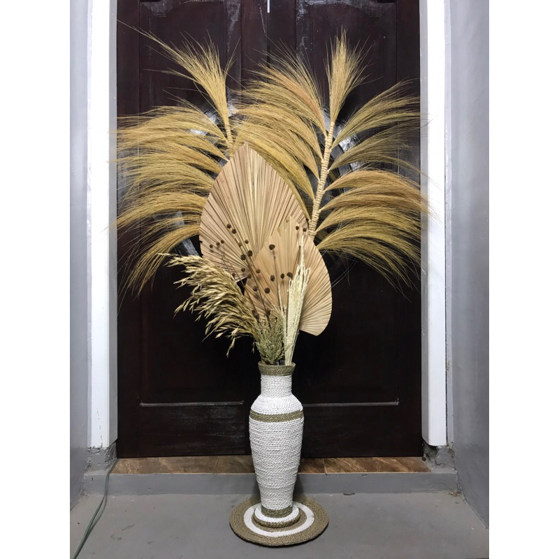 Jual Dekorasi bunga kering jumbo rayung stik ,dekorasi rustic,hiasan ...