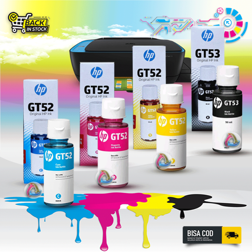 Jual tinta printer HP GT 52-53 ink tank 115 310 315 319 415 319 419 311 ...