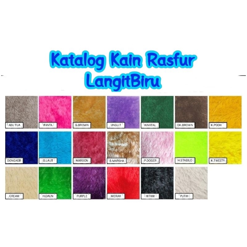 Jual KAIN BULU RASFUR 50x45/ 50x180/ 90x180/ 100x180 ALAS FOTO ...
