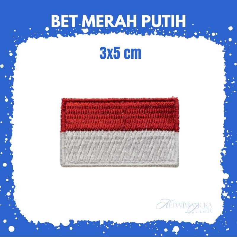 Jual Badge Merah Putih Bendera Bordil 3x5 cm | Shopee Indonesia