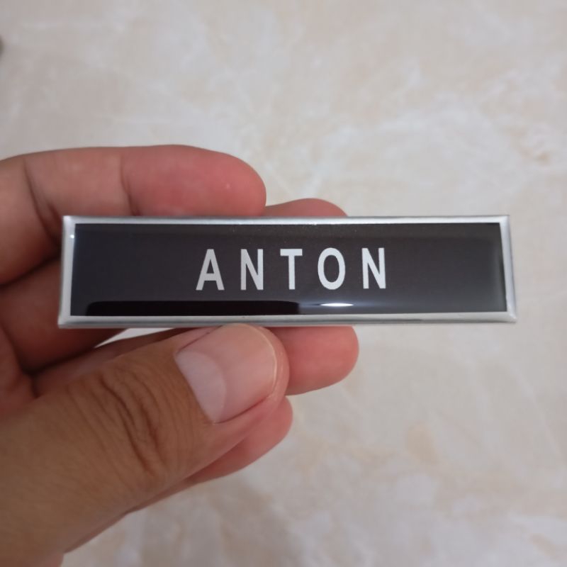 Jual Papan Nama Nametag Dada Silver Perak Express 1Hari | Shopee Indonesia