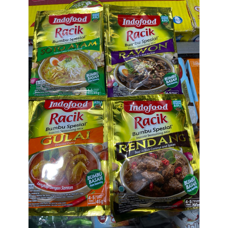 Jual BUMBU RACIK BASAH SOTO/RAWON/GULAI/RENDANG 50g ( 1 PCS ) | Shopee ...