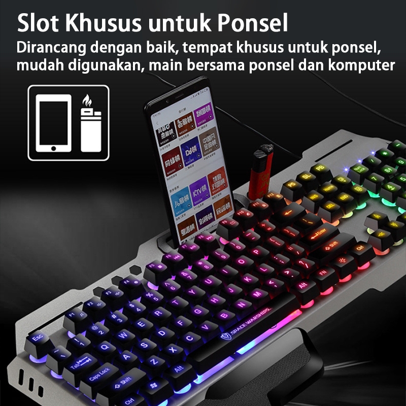 Jual Keyboard Mekanik Gaming / Cocok untuk PC, Laptop, HP G70 Air RGB ...