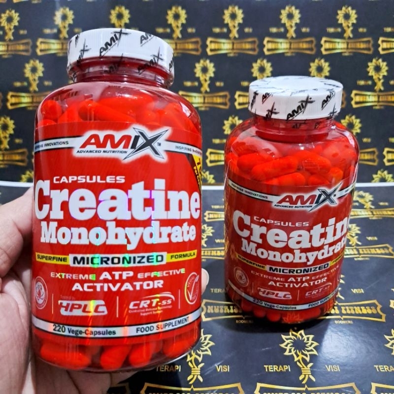 Jual AMIX CREATINE MONOHYDRATE 750mg 220 Vcaps 55x SERVING CREATINE ...