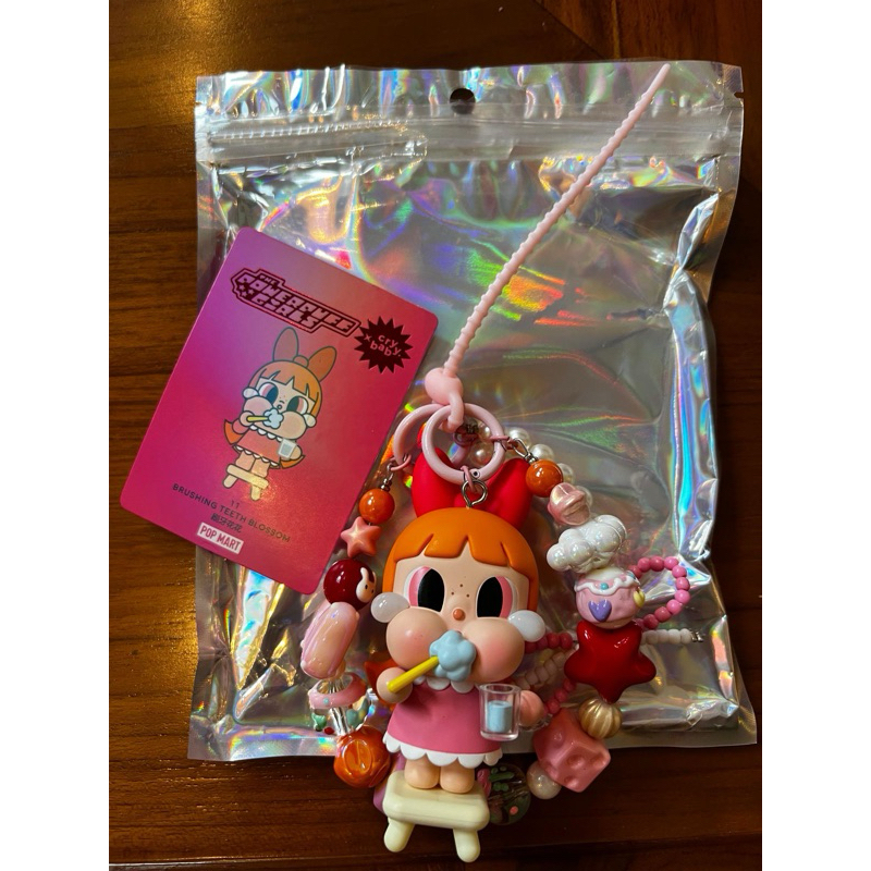Jual DIY POPMART Bag charm cry baby powerpuff girls Brushing teeth ...