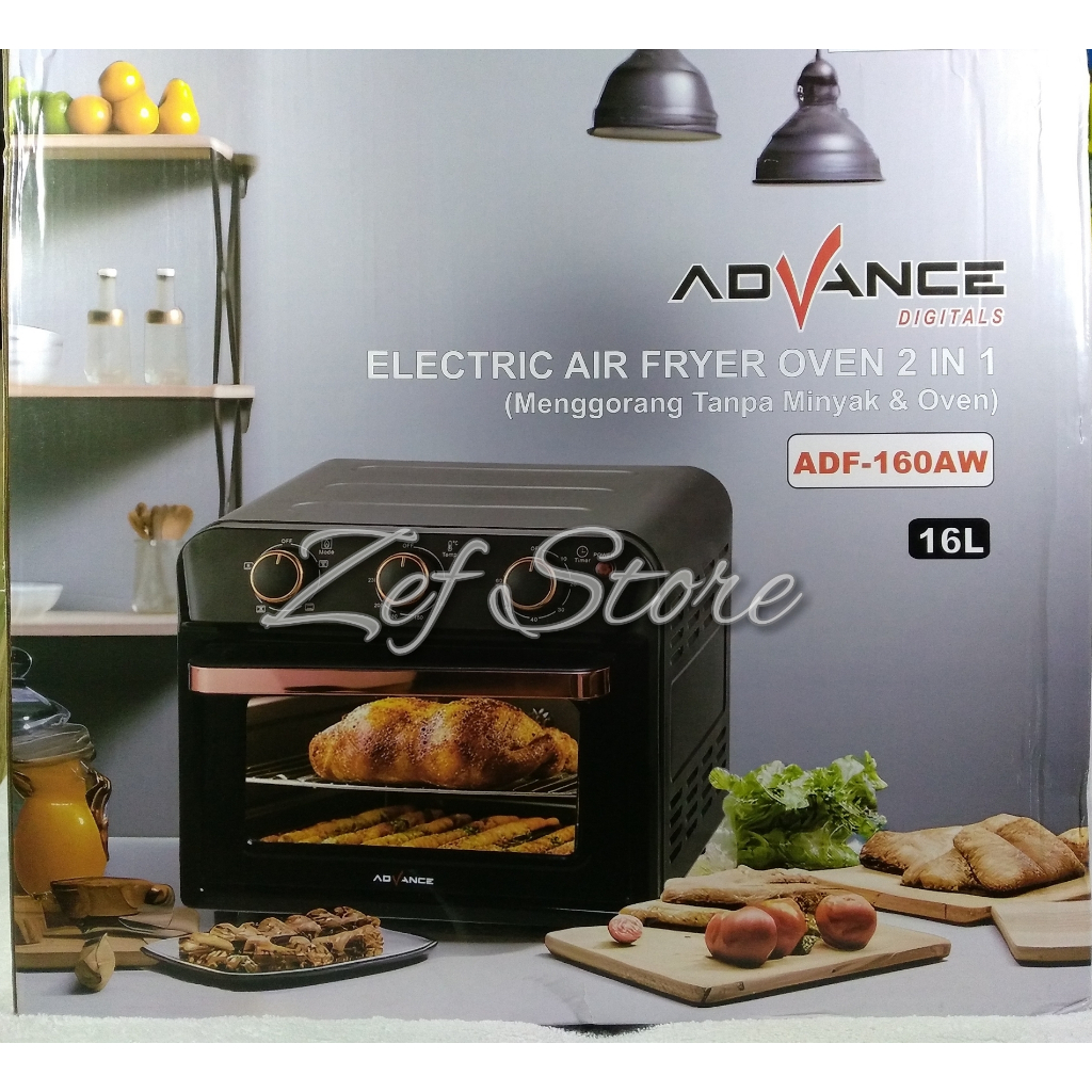 Jual [ORIGINAL RESMI] Advance Digitals ADF-160AW Electric Air Fryer ...