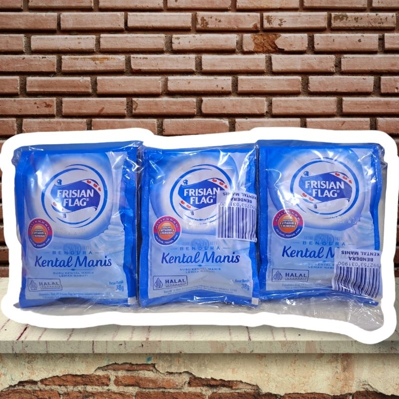 Jual Frisian Flag Susu Bendera Kental Manis 40gr 1 pack (isi 6 Sachet ...