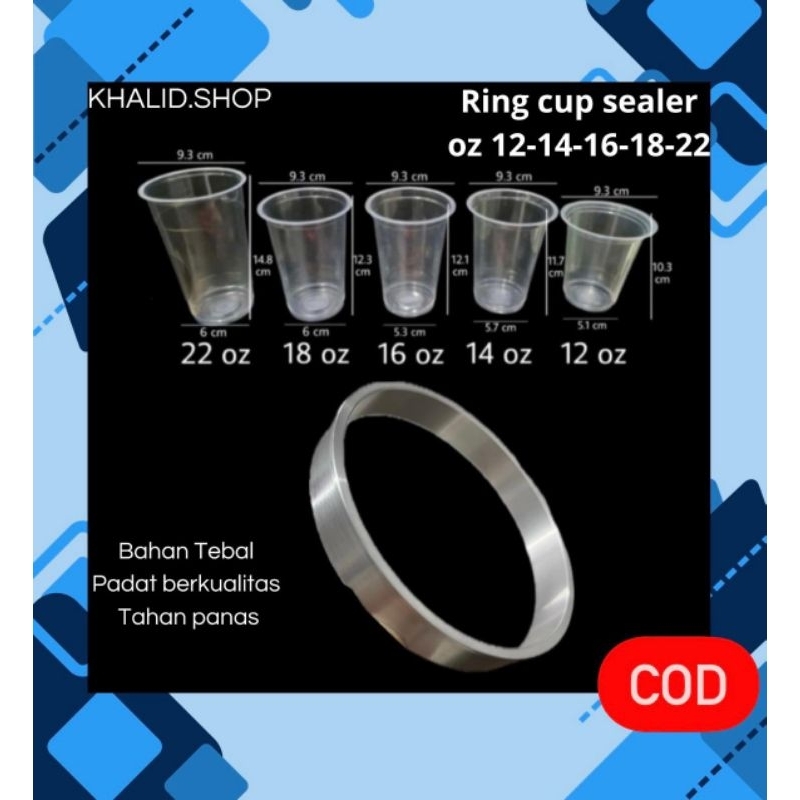 Jual Ring cup sealer 12oz 14oz 16oz 18oz 22oz | Shopee Indonesia