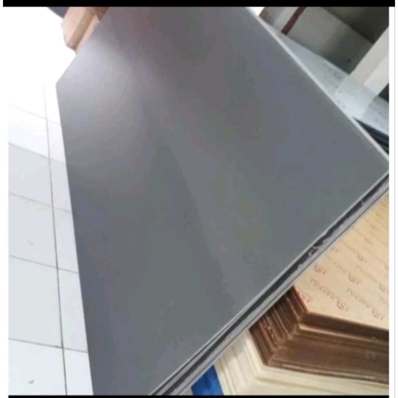 Jual PLAT PVC ABU ABU 3MM 122X244CM LEMBARAN | Shopee Indonesia