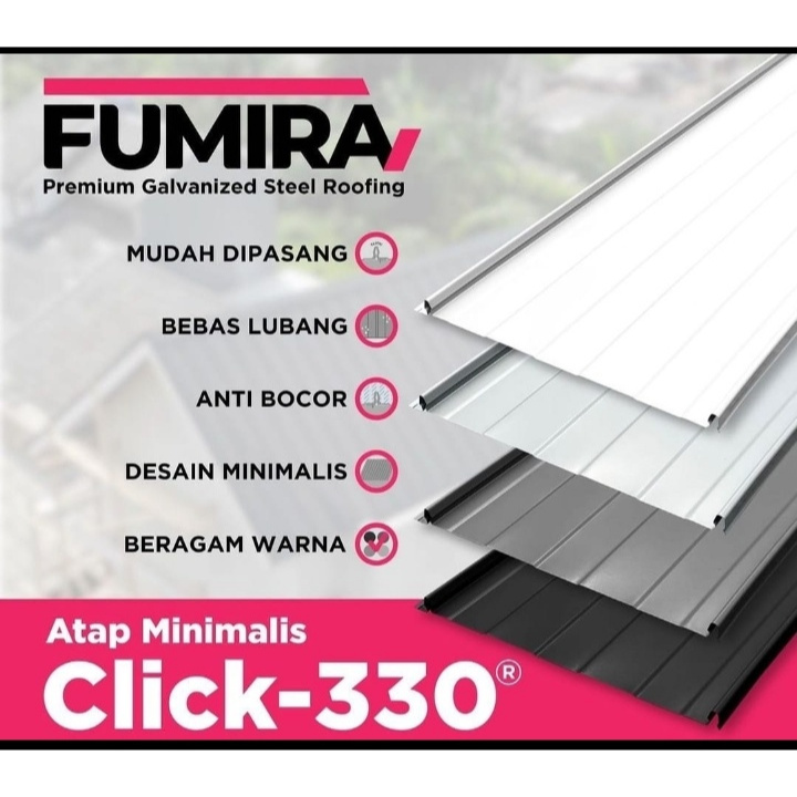Jual Atap Fumira Click-330 (Atap metal) | Shopee Indonesia