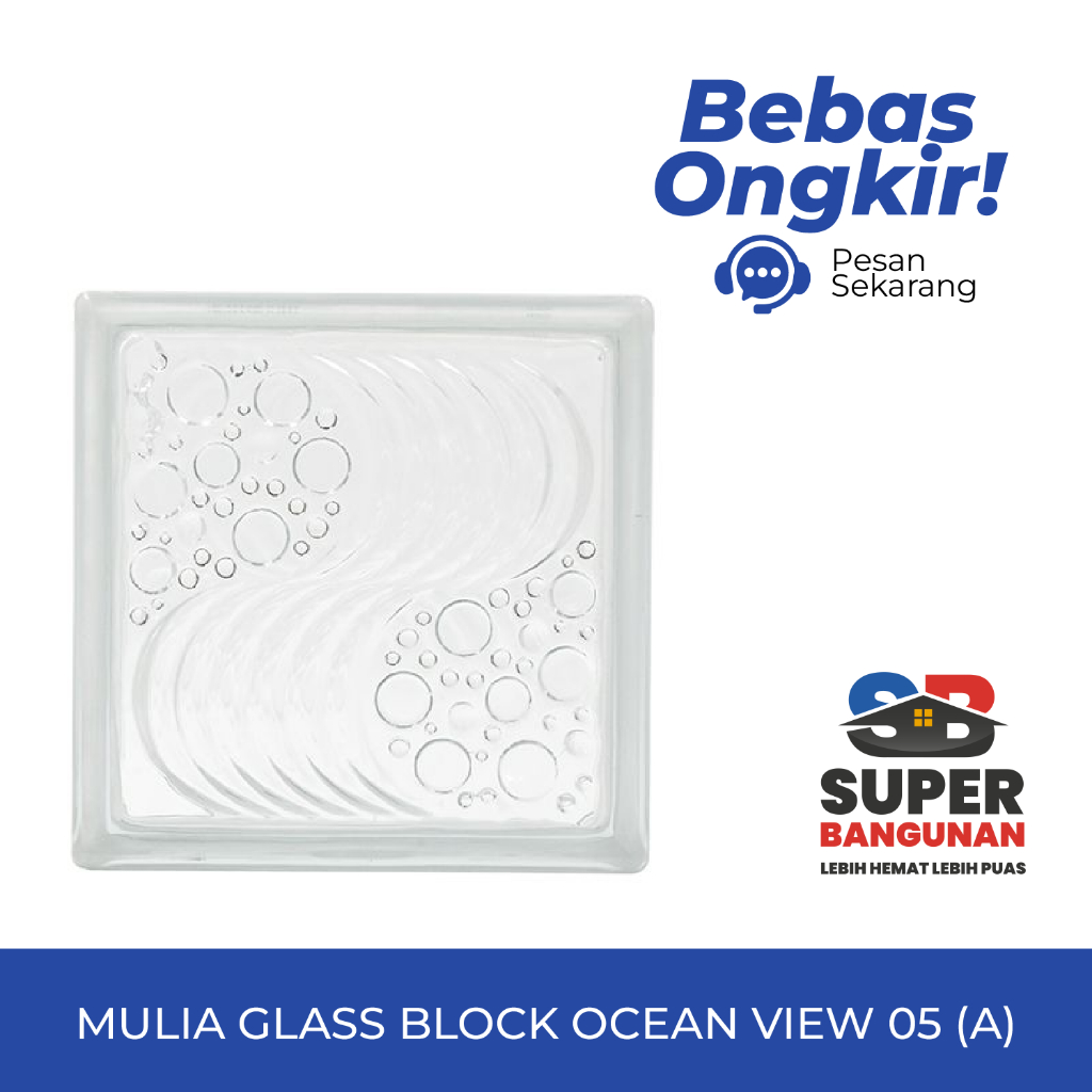 Jual MULIA GLASS BLOCK OCEAN VIEW 05 (A) | Shopee Indonesia