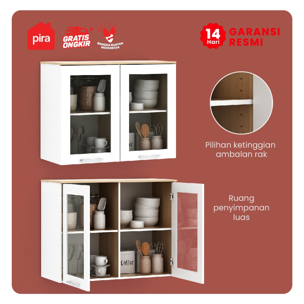 Jual Pira Metropolis OX - Aruna KC WU120 RB Rak Dapur / Rak Gantung ...