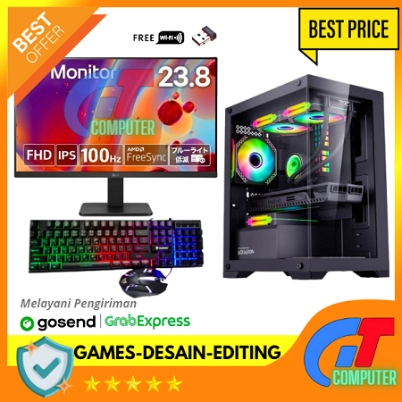 Jual PC Gaming Fullset INTEL i3 12100F ( RTX 3050 8GB DDR6 ) SSD 256GB ...