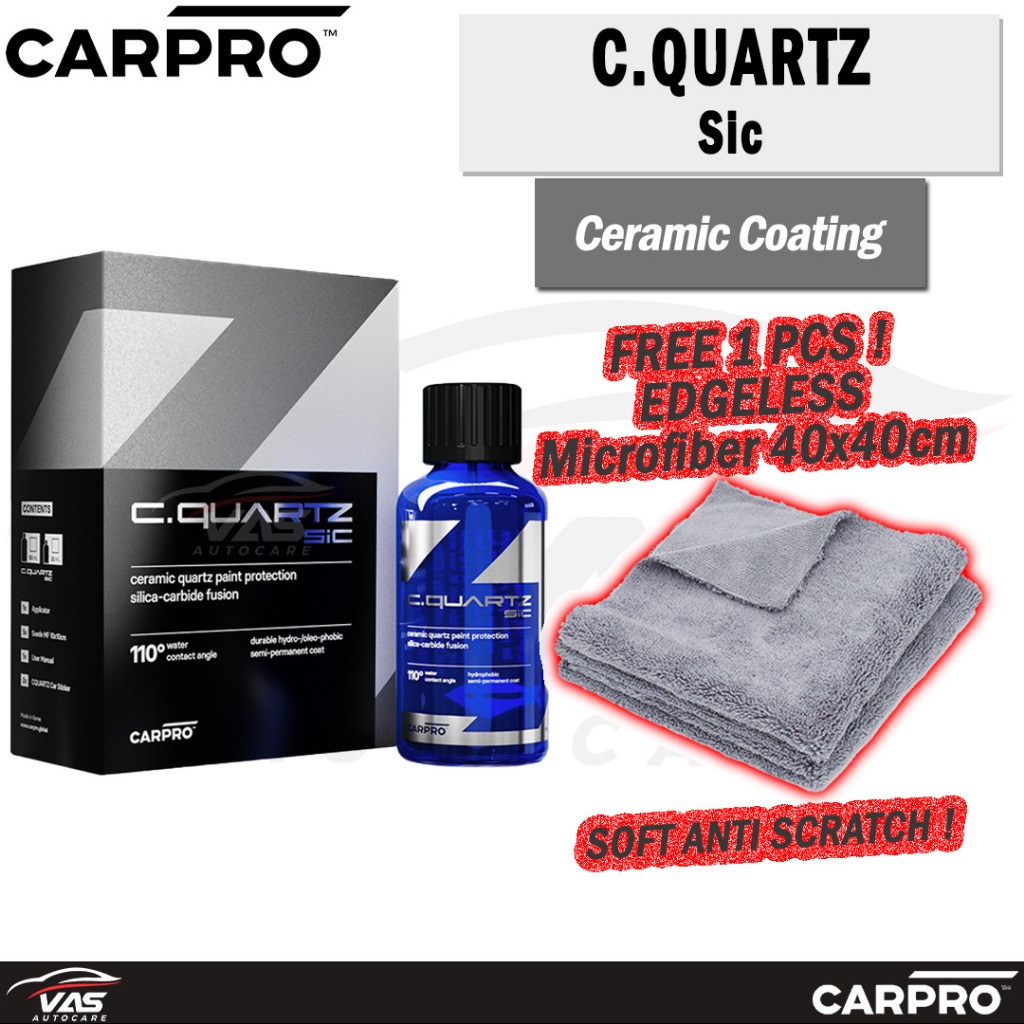 Jual Carpro CQuartz SiC 50ml Kit Car Ceramic Coating Finish Original ...