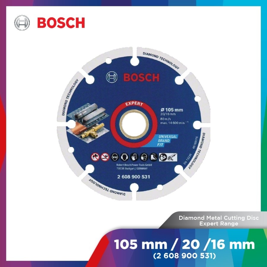 Jual Bosch Diamond Metal Cutting Disc 4 Inch Mata Potong Besi Gerinda 4 ...