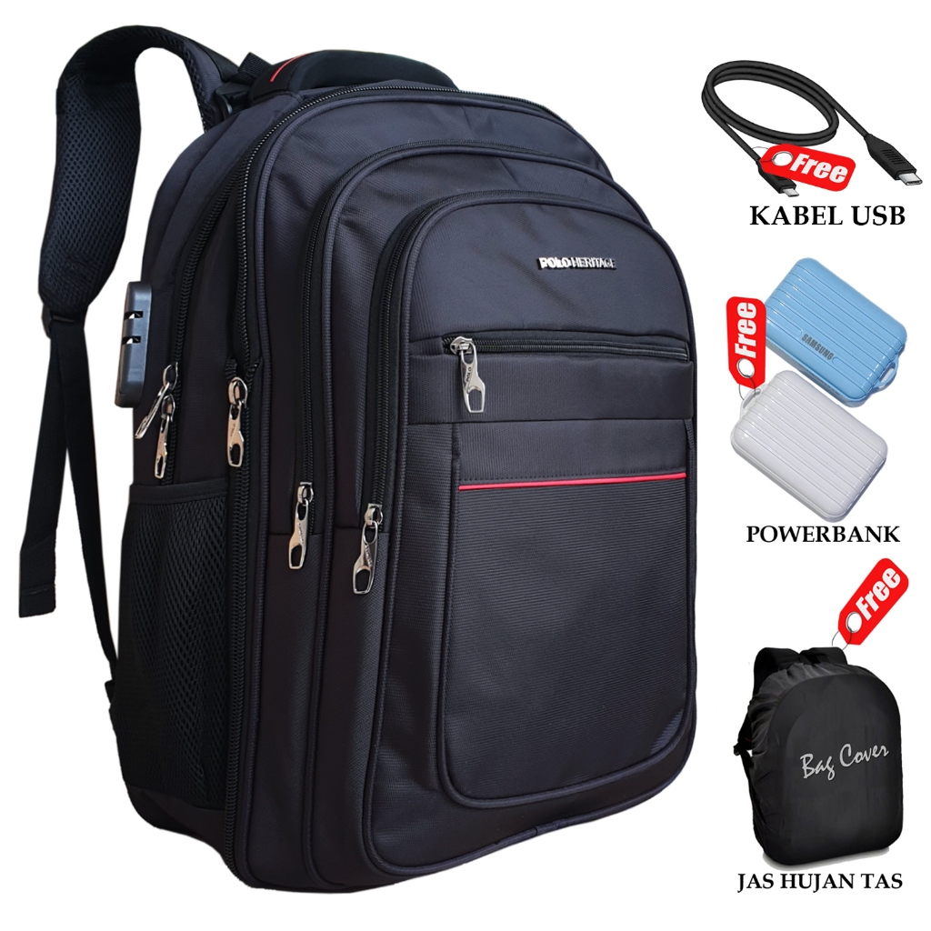 Jual [JURAGAN TAS] TAS RANSEL 20 INCHI JUMBO BACKPACK POLO GIVES ORI ...
