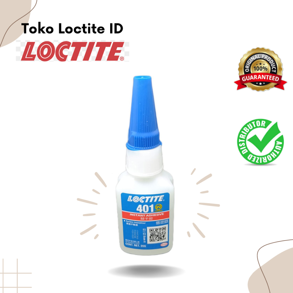 Jual LEM SERBAGUNA/SUPERGLUE LOCTITE 401 LEM TERKUAT UNTUK BESI PLASTIK ...
