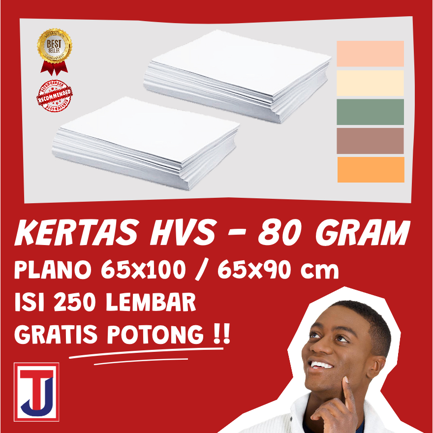 Jual KERTAS HVS / KERTAS FOTOKOPI 80 GRAM PLANO Merek RAP isi 250 ...