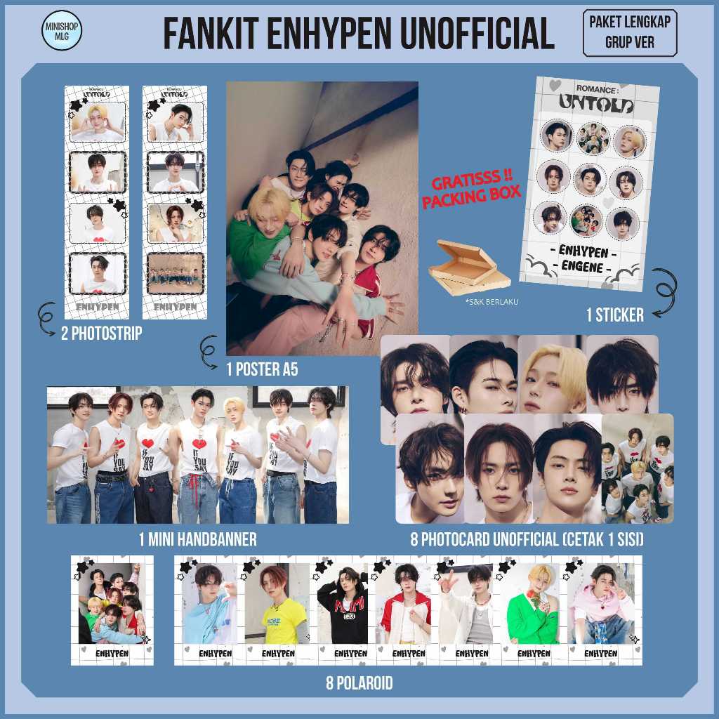 Jual (FREEBOX) PAKET HEMAT ENHYPEN ROMANCE UNTOLD INCEPTIO VER - FANKIT ...