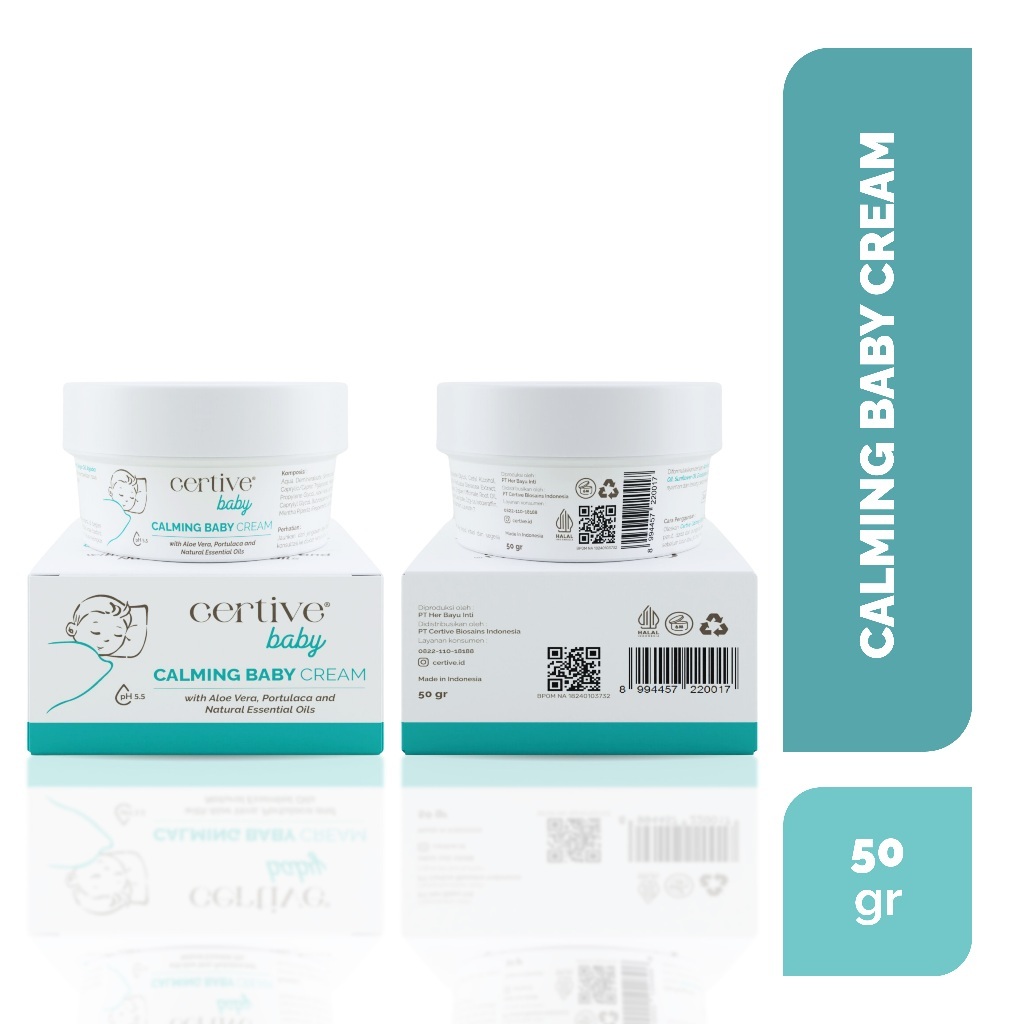 Jual CERTIVE CALMING BABY CREAM 50gr | KRIM PENGHANGAT DAN PEREDA KOLIK ...