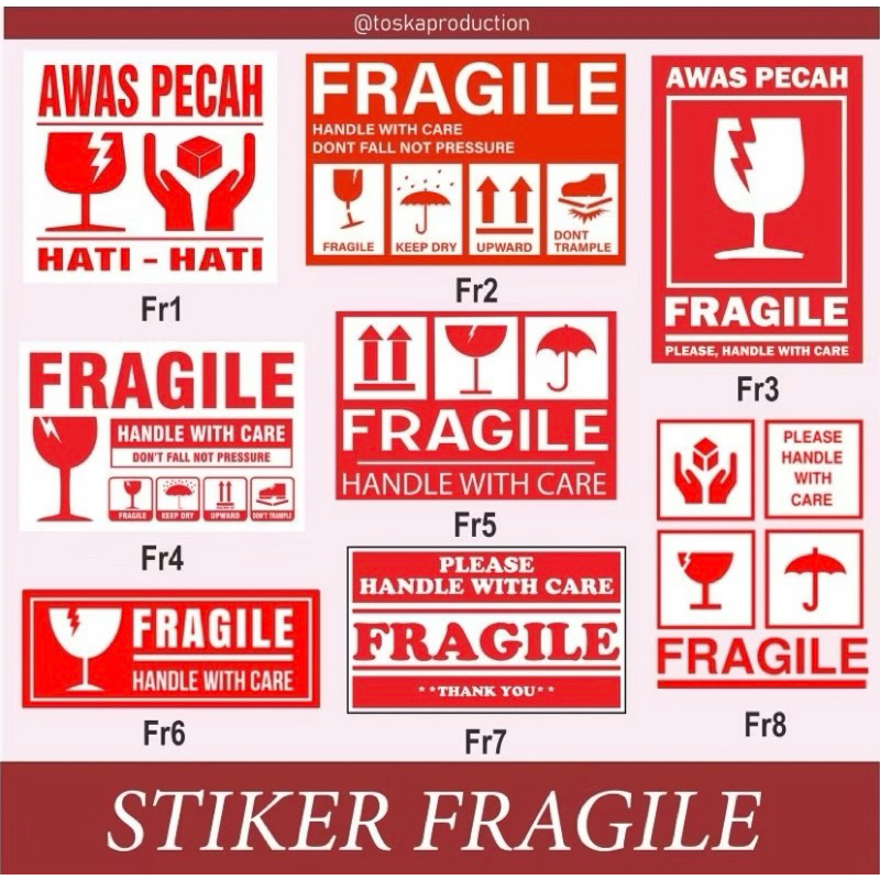 Jual STIKER FRAGILE UNTUK BARANG | Shopee Indonesia