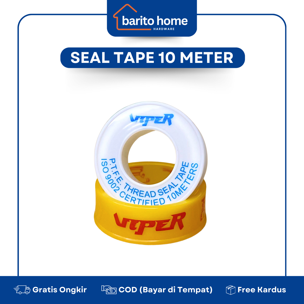 Jual Seal Tape 10 Meter 12" / Isolasi Kran Pipa Paralon / Seltip Siltip ...